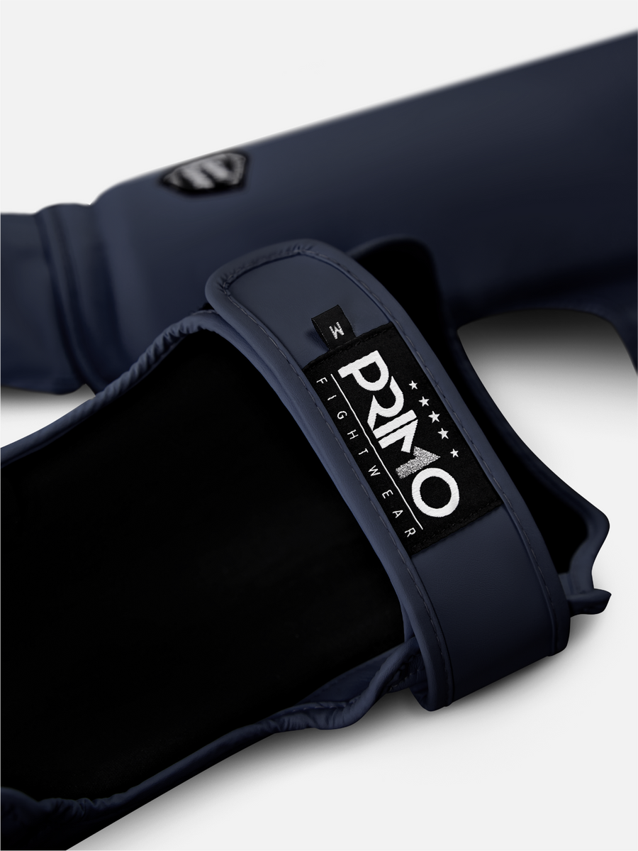 Classic Muay Thai Shinguard - Navy Blue – Primo Fightwear Official