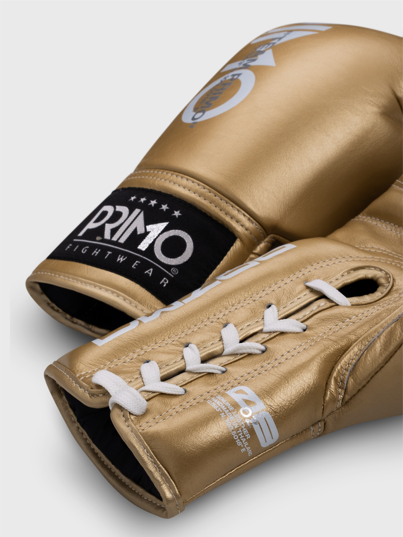 Primo Fight Wear Pro Lace Up Boxing Gloves - Onyx Black – Primo ...