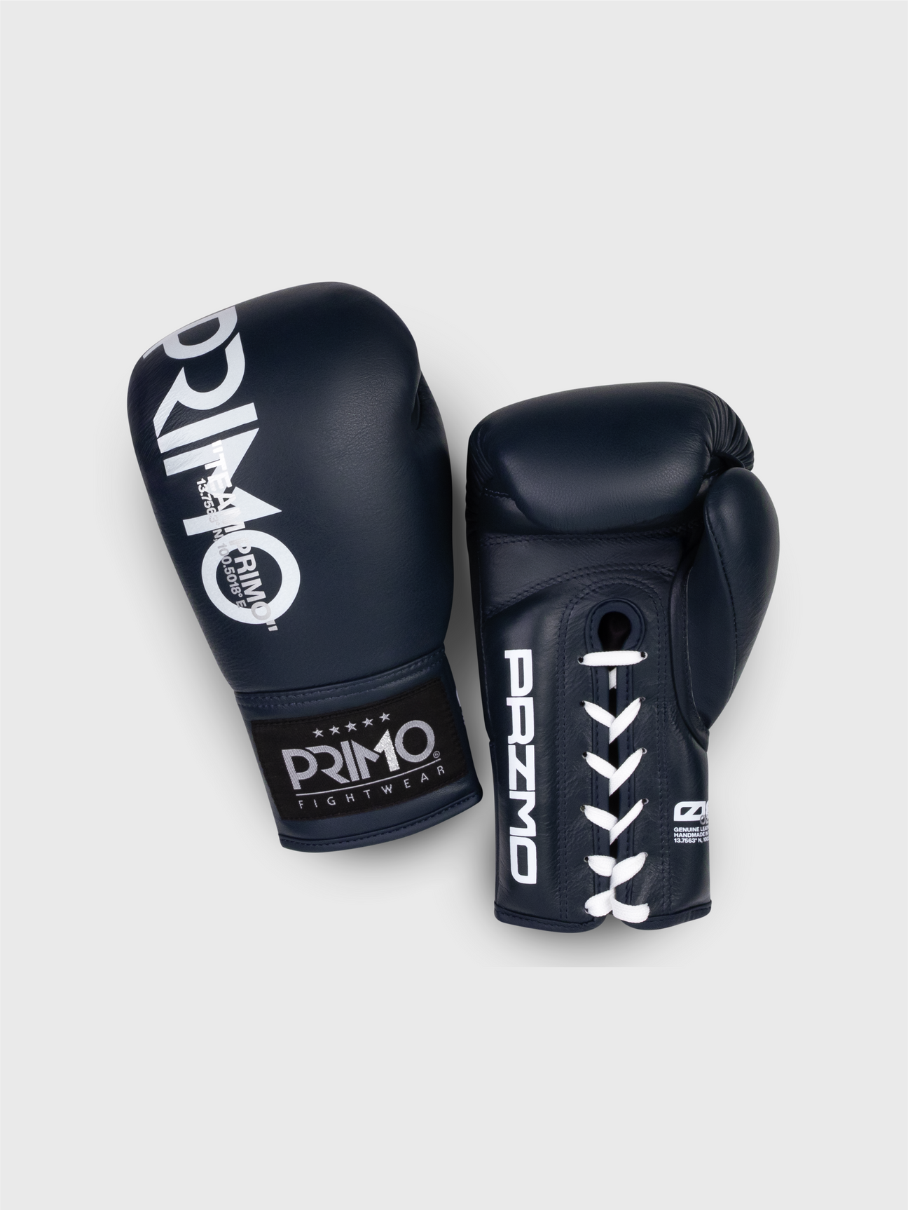 Primo Fight Wear Pro Lace Up Boxing Gloves - Onyx Black – Primo ...
