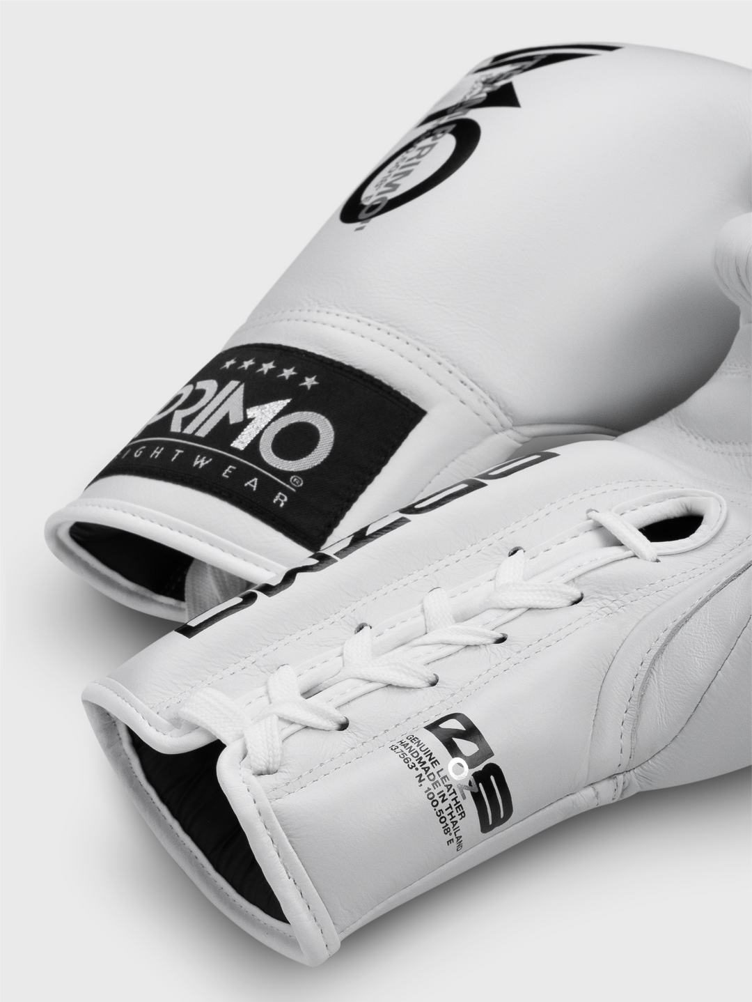 Primo Fight Wear Pro Lace Up Boxing Gloves - Onyx Black – Primo ...