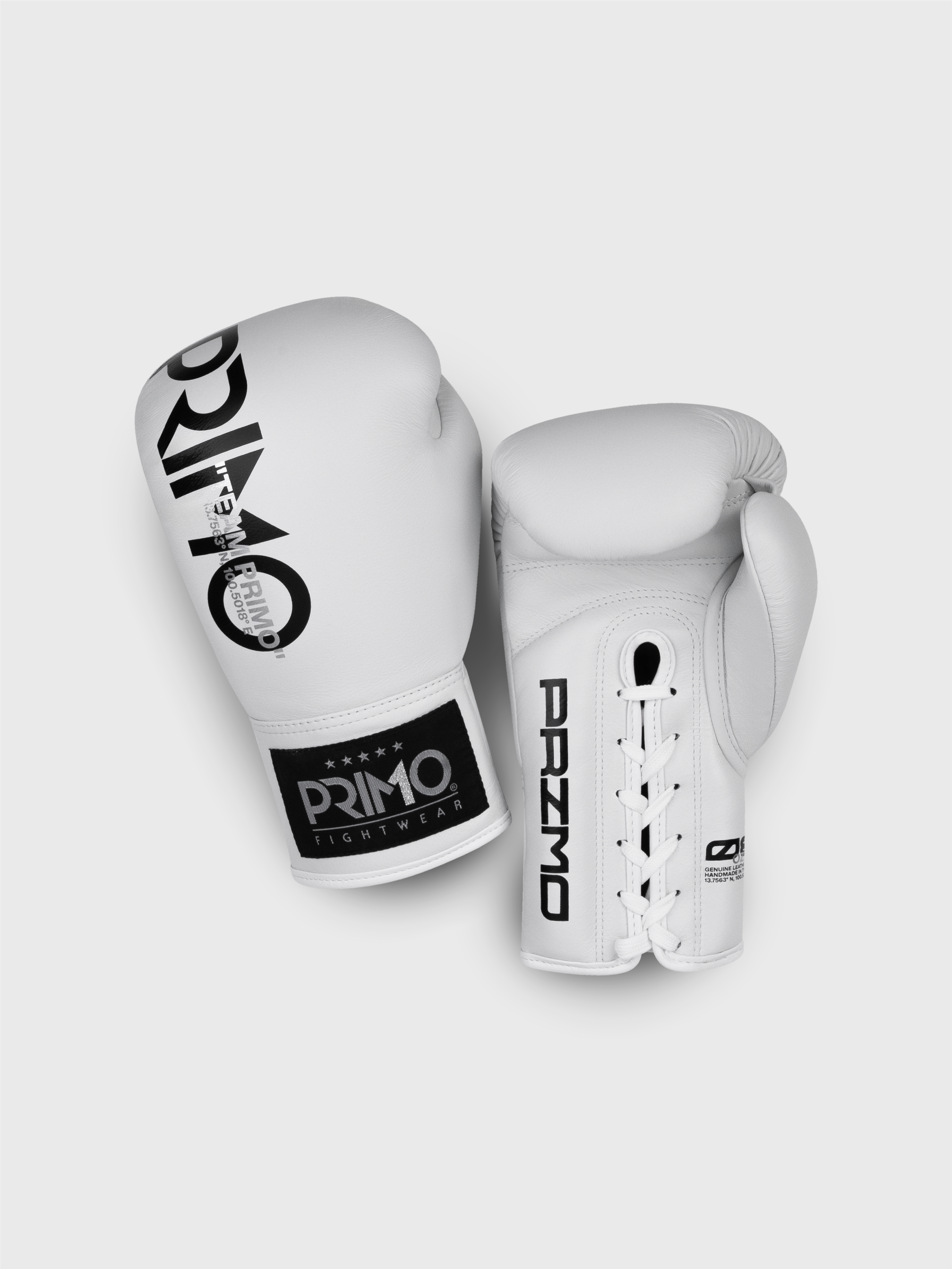 Primo Fight Wear Pro Lace Up Boxing Gloves - Onyx Black – Primo ...