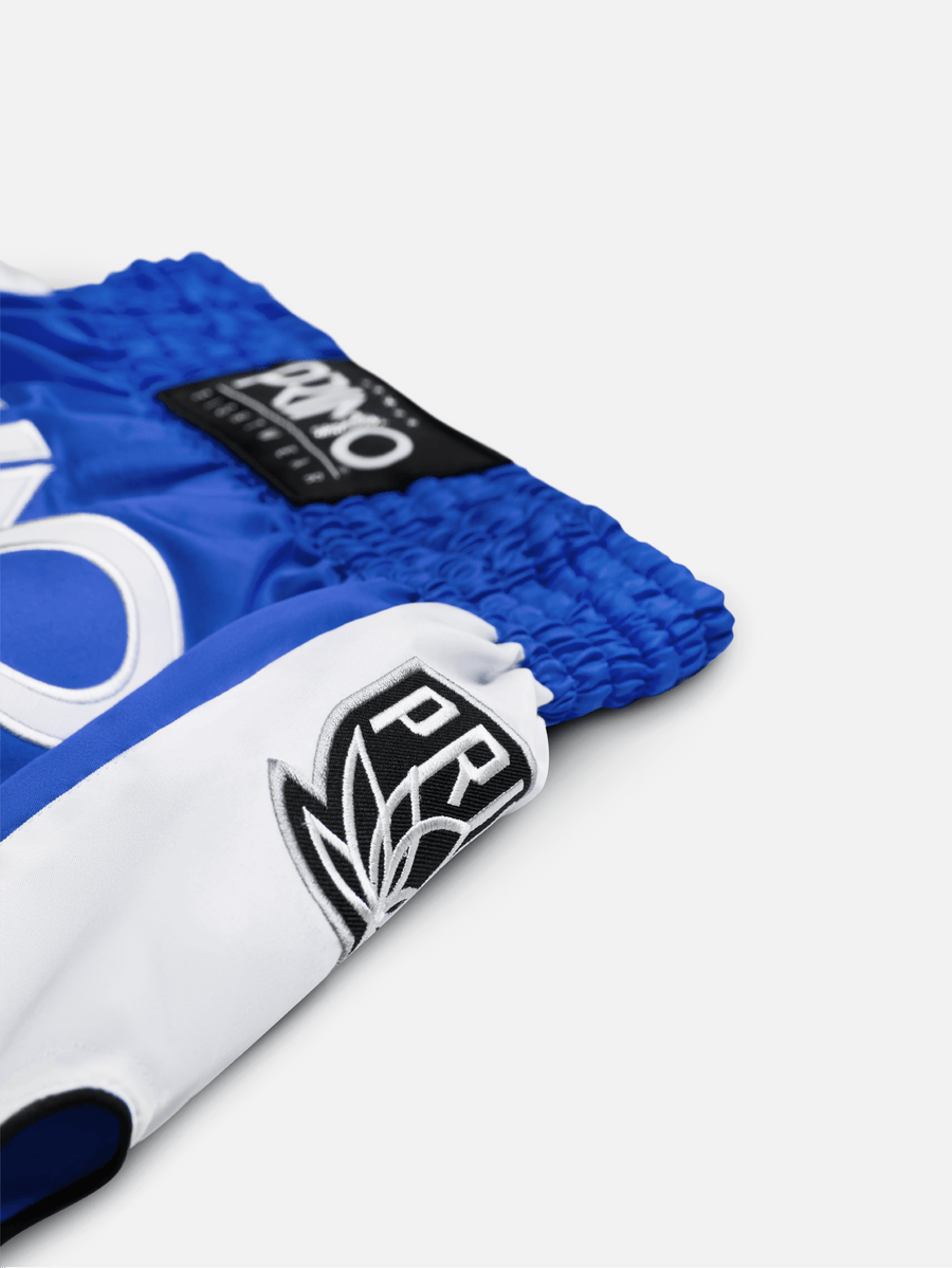 Primo Fight Wear Muay Thai Shorts - Stadium Classic Blue – Primo Fightwear Official