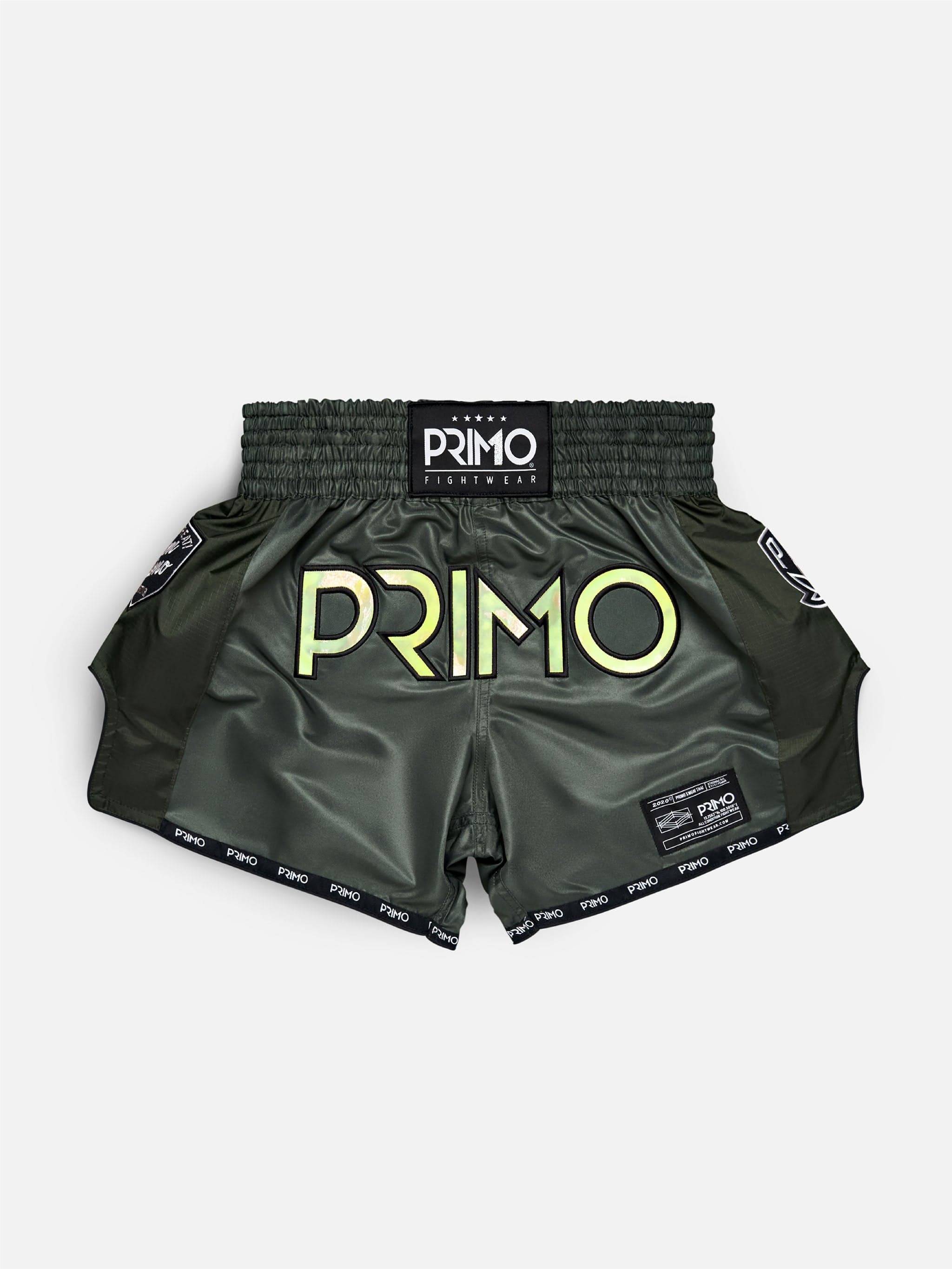 Primo Fight Wear Muay Thai Shorts - Valor Green – Primo Fightwear Official