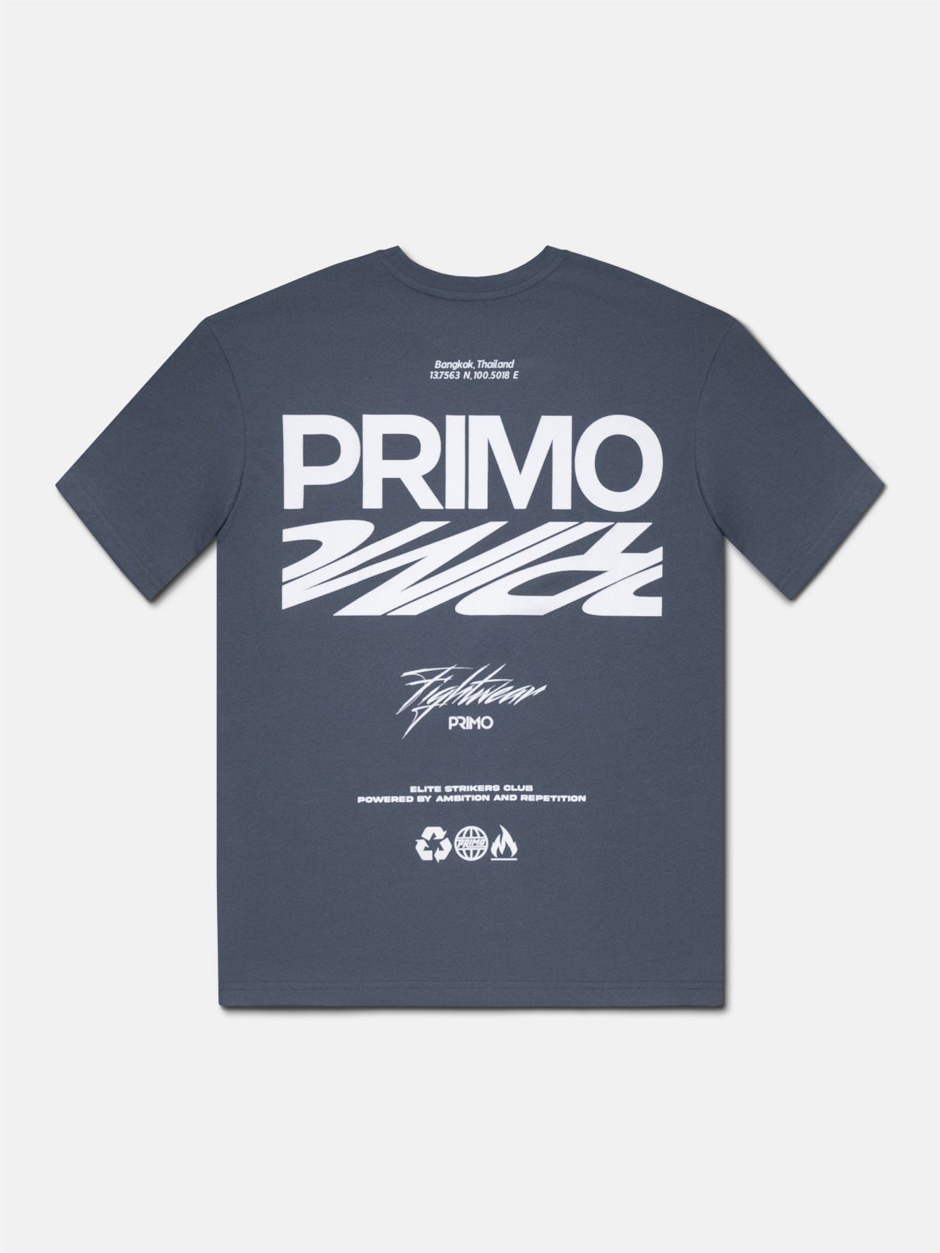 Primo E.S.C (Elite Strikers Club) T-Shirt - Grey – Primo Fightwear Official