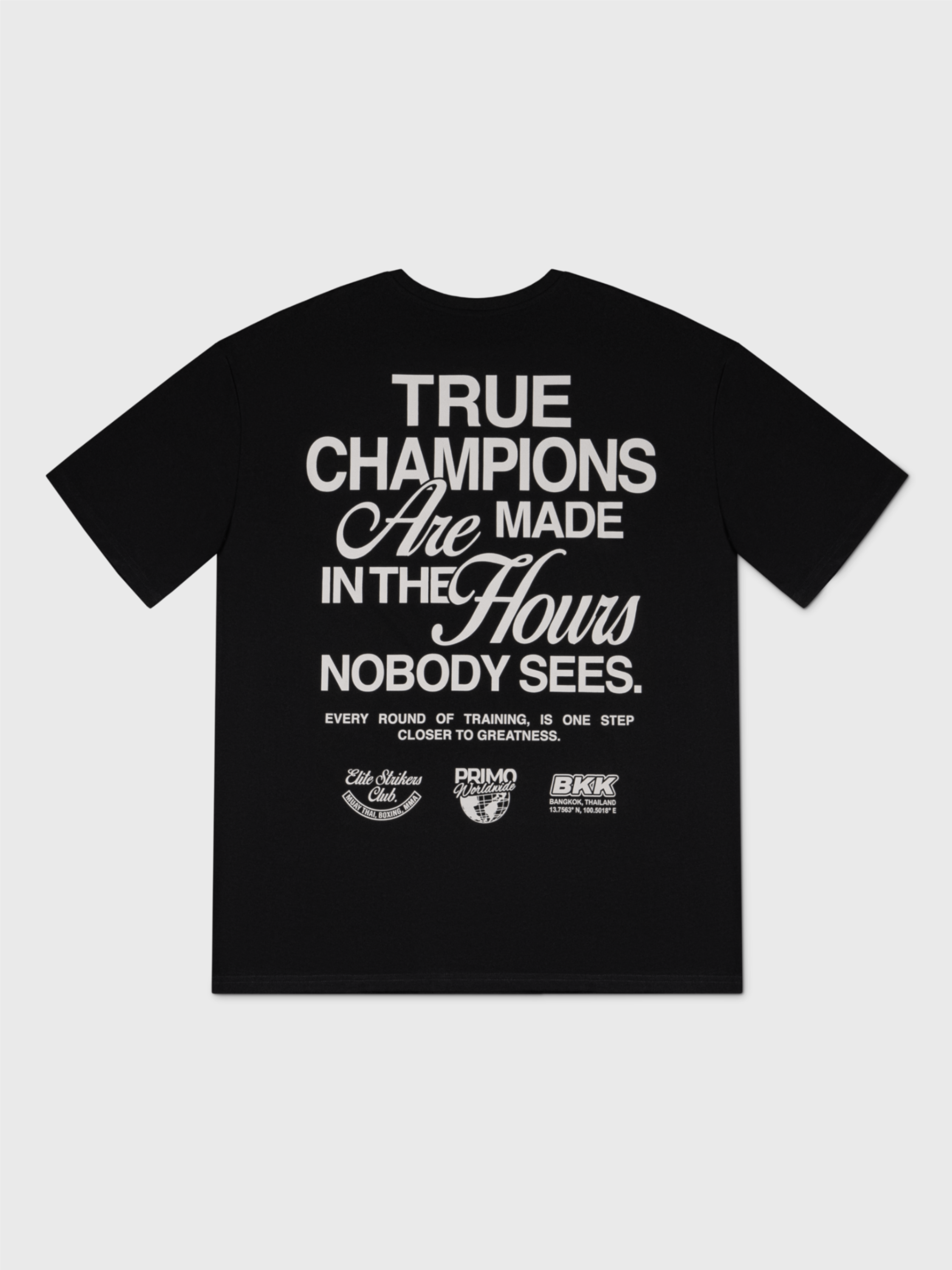 Primo True Champions T-Shirt - Black – Primo Fightwear Official