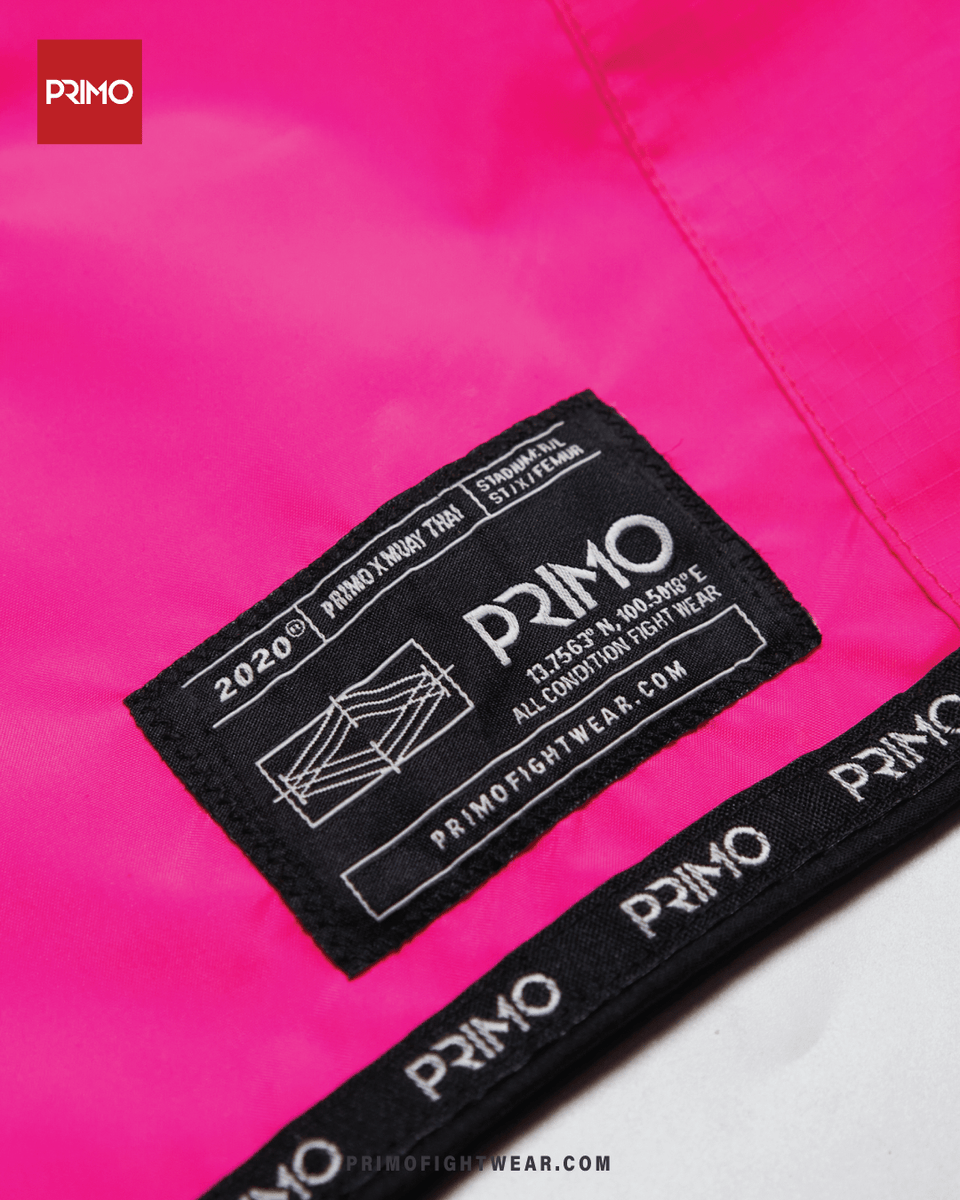 Super Nylon Muay Thai Shorts - Harlem World – Primo Fight Wear Official