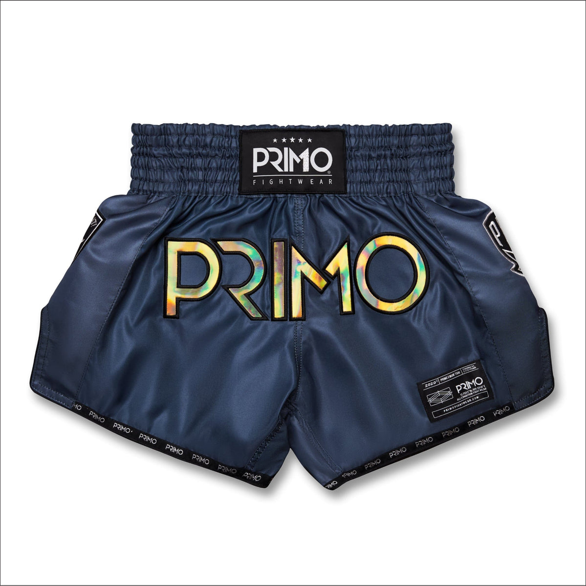 Muay Thai Shorts - Hologram Series - Valor Grey – Primo Fight Wear Official