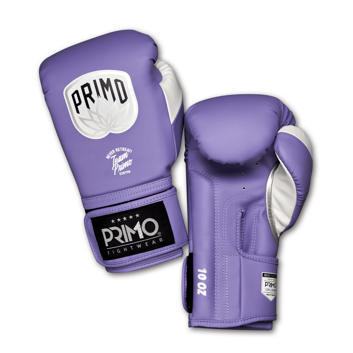 Emblem 2.0 Semi Leather Boxing Glove - Purple – Primo Fight Wear Official